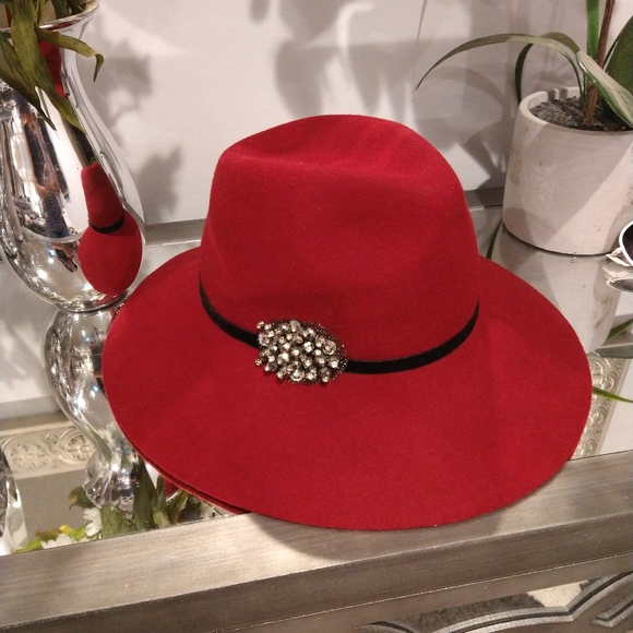 August Hats | Accessories | August Hat Red Stylish Hat | Poshmark